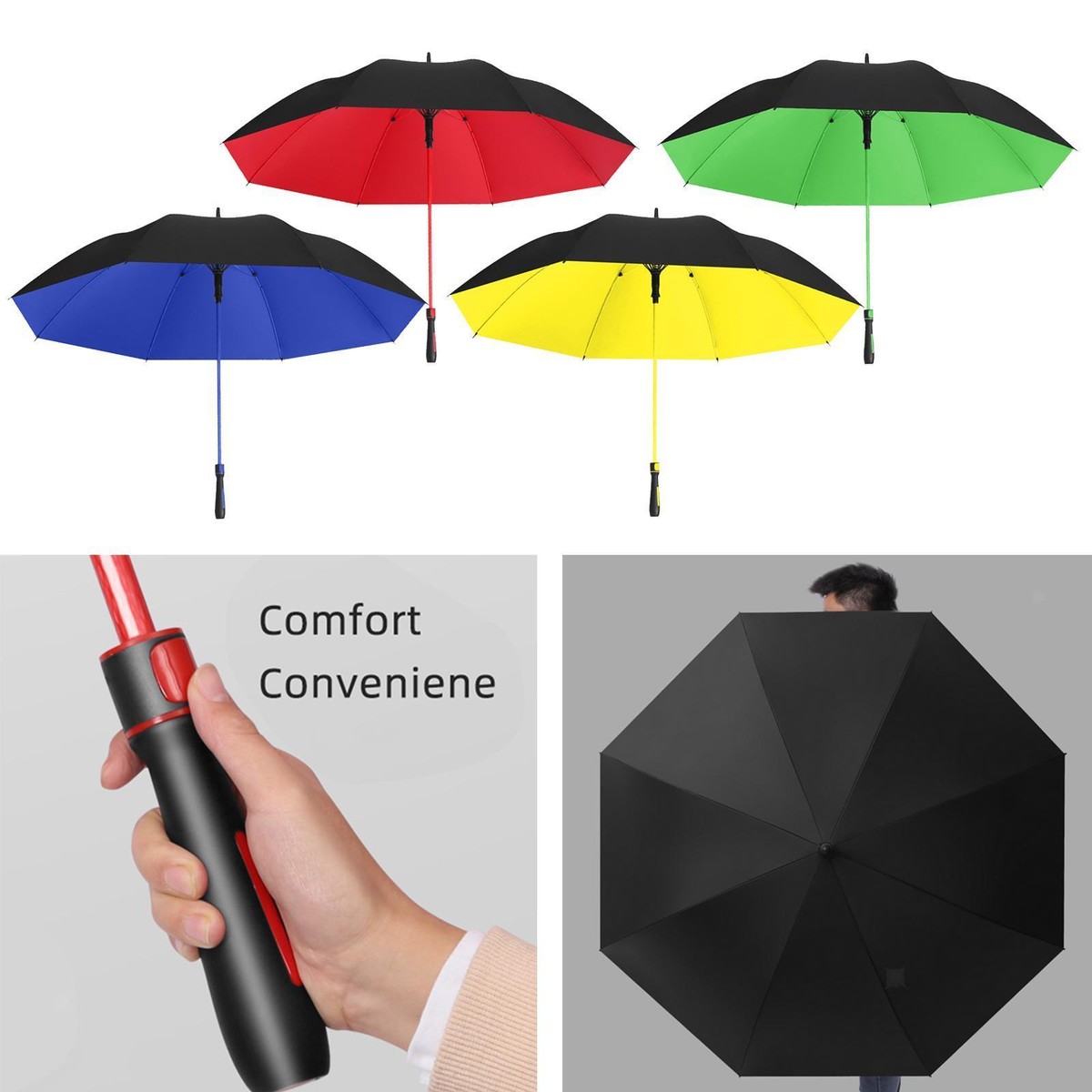 Large Personal Umbrellas G4Free 54 Inch Large Windproof Umbrella For 2