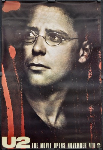 U2 Rattle And Hum 1988 ORIGINAL 27X40 ROLLED MOVIE POSTER THE EDGE ADAM ...