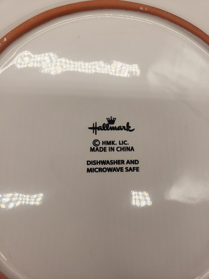 Set of 4 Hallmark Appetizer Wine Themed 'Cheers' Pottery Plates 8.5" | eBay