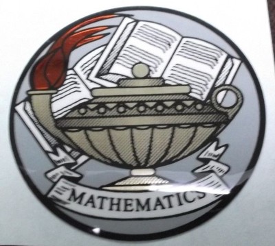 lot of 23 MATHEMATICS award school teacher mylar trophy parts 2" dia | eBay