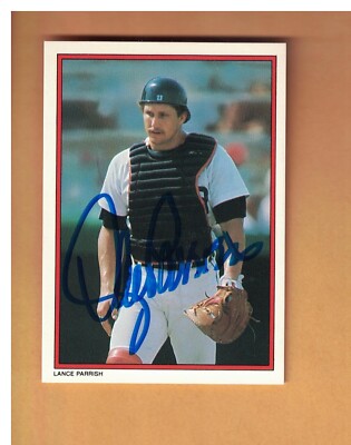 Lance Parrish AUTOGRAPHED 1984 TOPPS GLOSSY BASEBALL CARD SIGNED ...