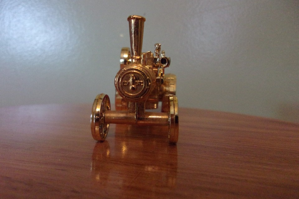 Scale Models 1915 Case Steam Engine 15-45HP Gold Plated 1990 Dealer ...