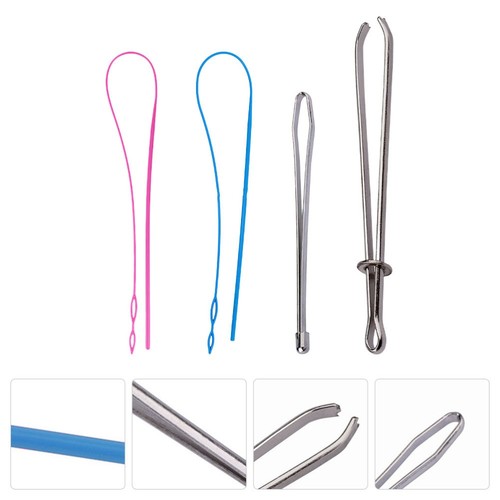 4 Pcs Flexible Plastic Metal Drawstring Threader Drawstring Replacement ...