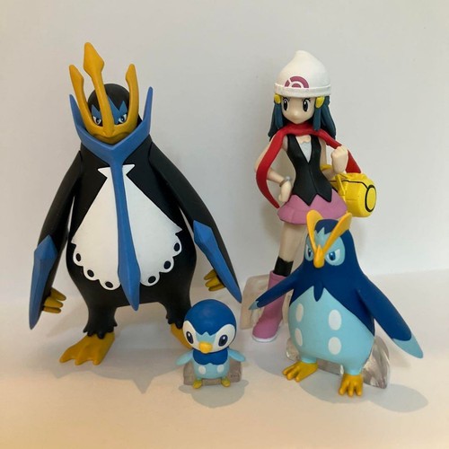 Pokemon Scale World Sinnoh Piplup Prinplup Empoleon Dawn Figure Set ...