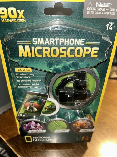 SMARTPHONE MICROSCOPE 90X MAGNIFICATION NATIONAL GEOGRAPHIC. NEW | eBay