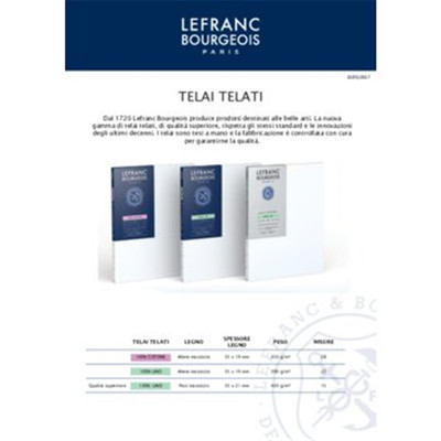 Telaio Telato 81x65 100% Lino Spessore 19mm Qualita' Classica | Lefranc ...