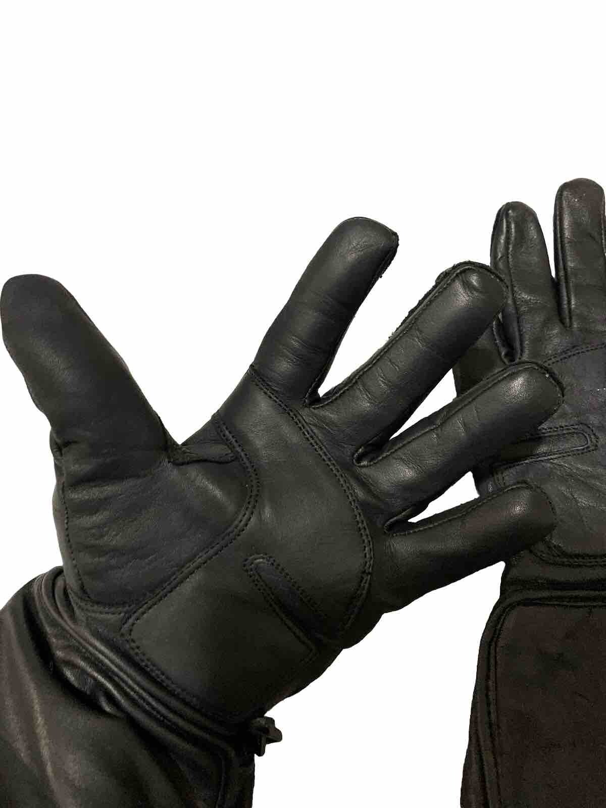 MENS MOTORCYCLE GLOVES - ROADKROME LEATHER - MENS Size M | eBay