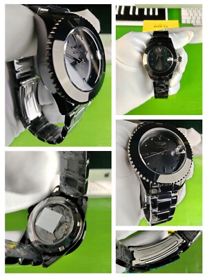 Invicta Pro Diver Lady Automatic Watch 35042 SS Black Exhibition Case ...
