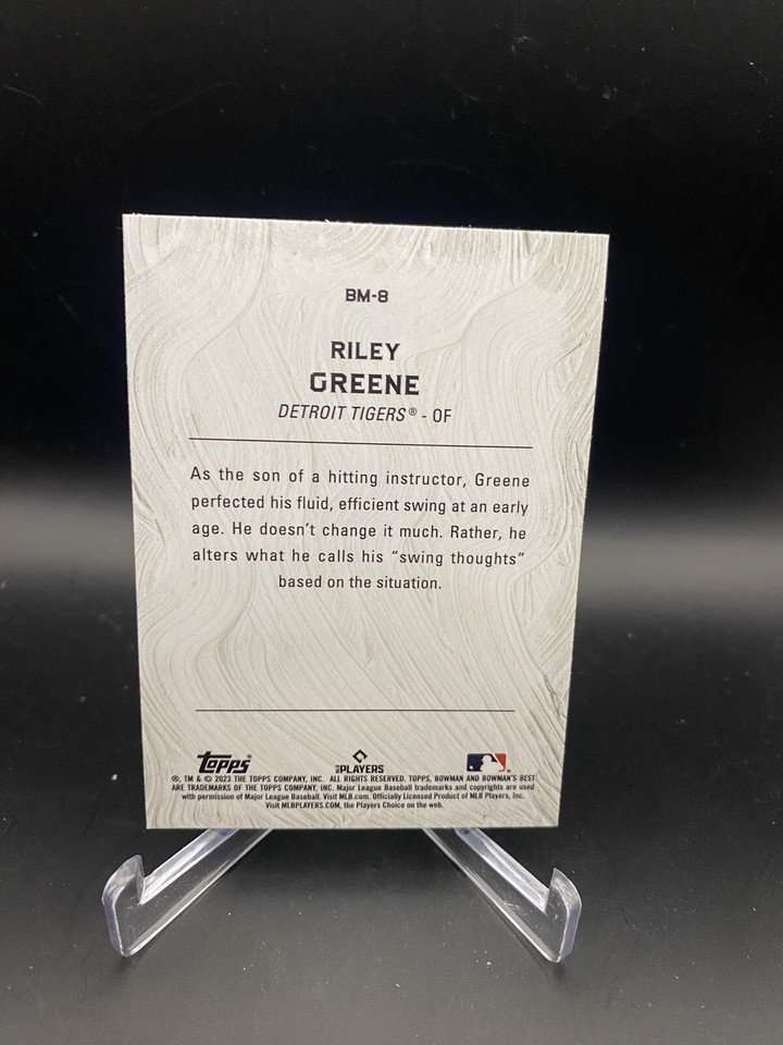 2023 Bowman’s Best Masterpiece Riley Greene Mini Diamond Refractor ...