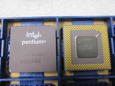 INTEL PENTIUM 150 Mhz SOCKET 5 CPU SY015 GOLD RECOVERY TESTED | eBay