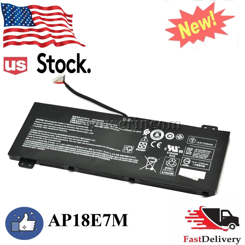 AP18E7M Battery For ACER ConceptD 3 CN517-71 CN315-71 4ICP4/69/90 ...