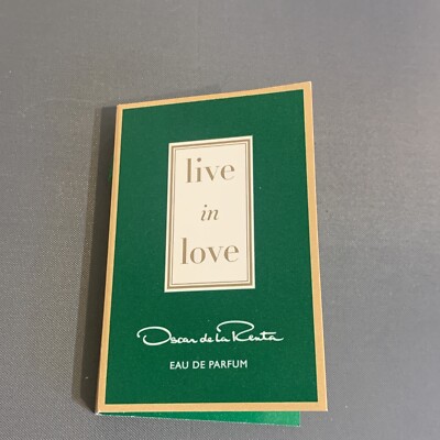 OSCAR DE LA RENTA LIVE IN LOVE EAU DE PARFUM VIAL 0.03 OZ | eBay