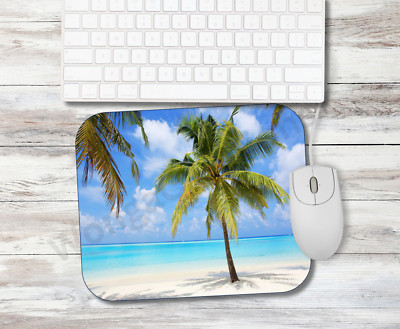 Beach Sand Water Palms Scenery Mouse Pad Computer Office Household ...