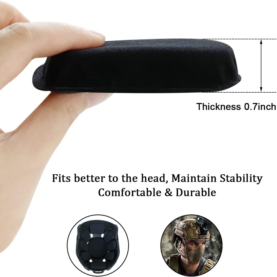 AOUTACC Universal Airsoft Helmet Pads, Helmet Replacement Foam Padding ...