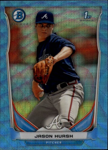 2014 Bowman - Prospects Chrome Blue Wave Refractor #BCP1 Jason Hursh ...