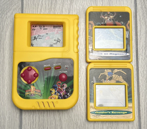 Mighty Morphin Power Rangers Wizard Handheld Game w/2 Cartridges 94 ...