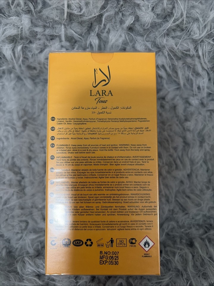 Lara EAU de Perfume Acd Perfume 100ml for Women Long Lasting Fragrance ...
