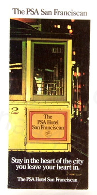 PSA Vintage Brochure Hotel San Franciscan Heart Pacific Southwest ...