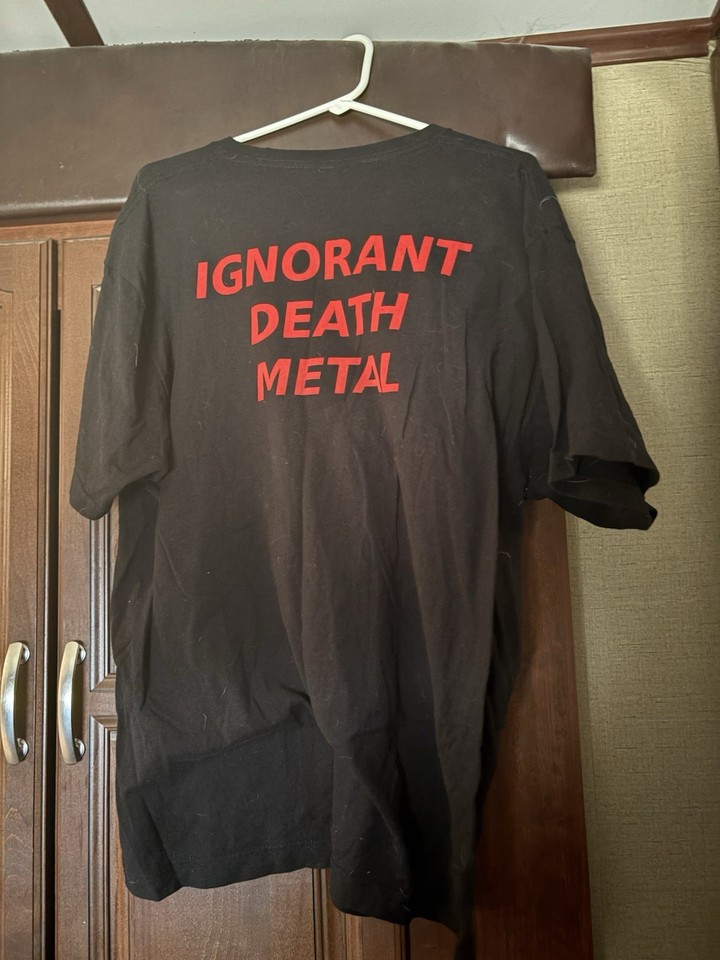 Death File Red T Shirt XL Death Metal Fluids Mortician Obituary | eBay
