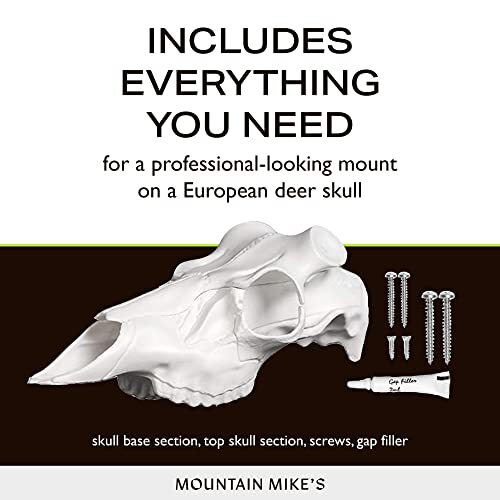 Mountain Mike’s Skull Master European-Style Mount Kit Fits Most Antlers ...