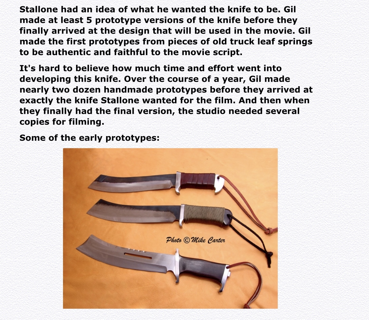Gil Hibben Rambo IV Prototype Movie Bowie Knife Used Look Limited ...