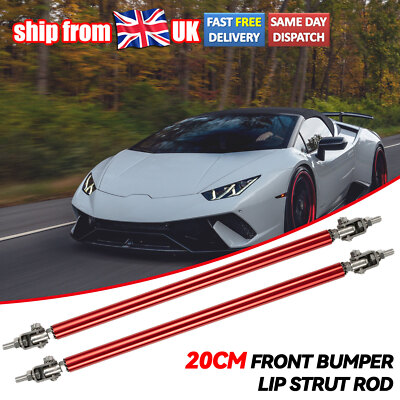 Universal Bumper Splitter Lip Spoiler Strut Support Rod Tie Bars ...