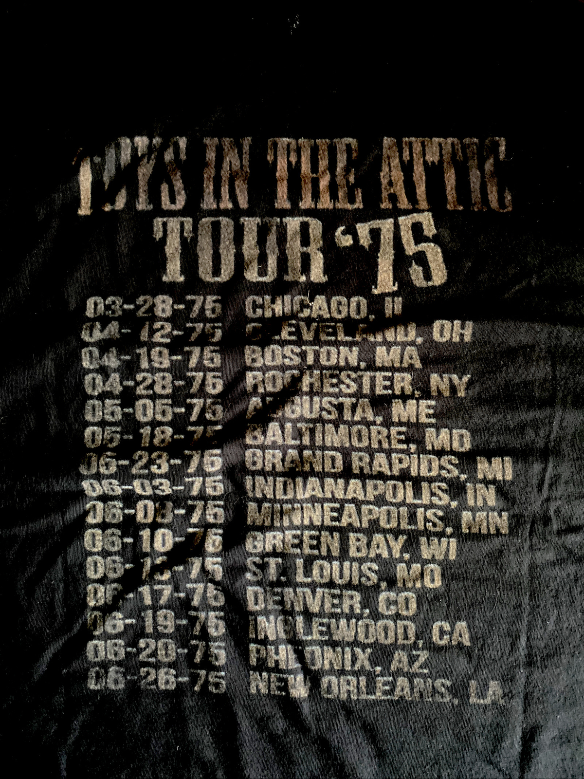 Aerosmith - Toys In The Attic - Tour 1975 - Size: 2XL… - Gem