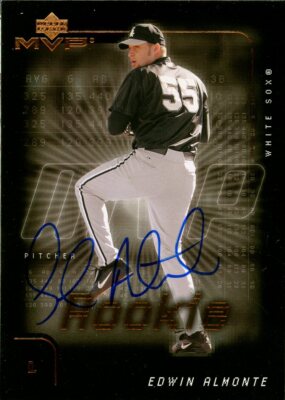 2002 Upper Deck EDWIN ALMONTE Signed Card autograph AUTO METS WHITE SOX ...