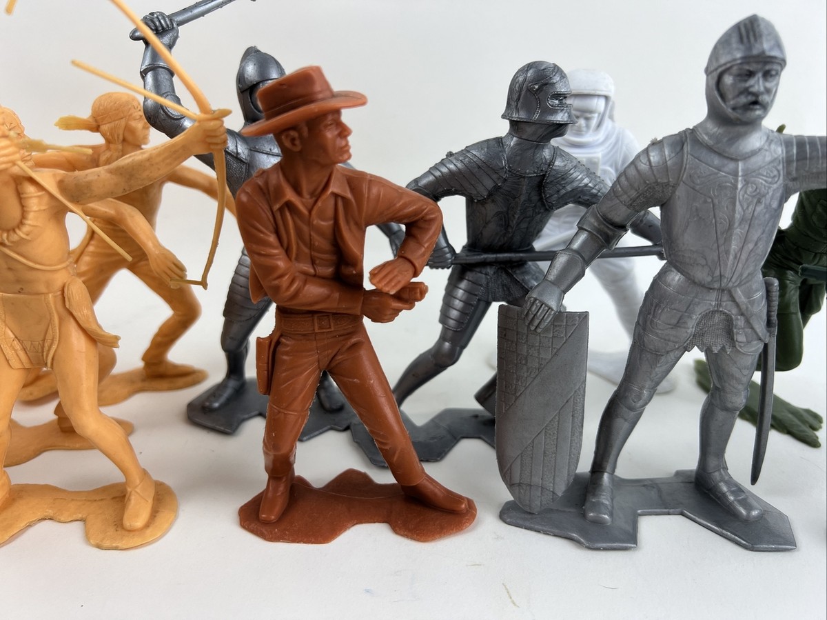 Vintage Marx Army Men Cowboys And Indians And Astronauts