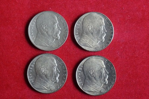 10 koruna 1990a-1990d-1990e-1993 Masaryk Ceskoslovenska | eBay