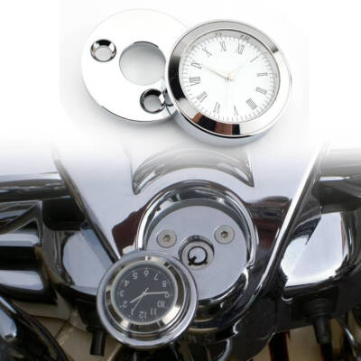 Chrom Motorrad Front Fork Lock Clock Cover für Harley Road King FLHR ...