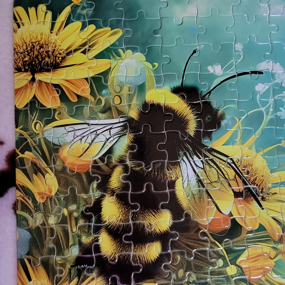 Honey Bee Floral 120 Piece Custom Handmade Jigsaw Puzzle | eBay