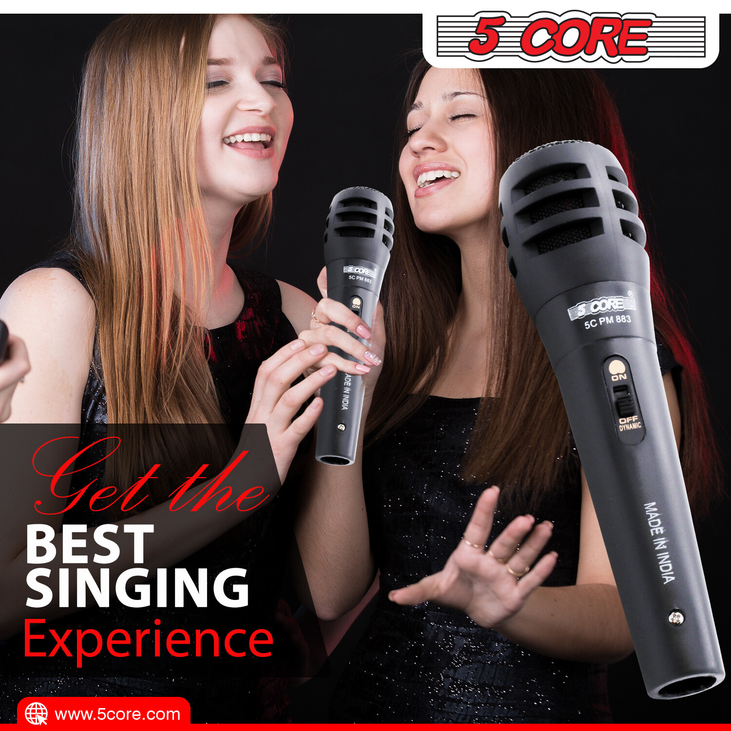 5Core Dynamic Microphone Cardioid Microphone Unidirectional Handheld Mic Xlr Kar 810047166658 | eBay