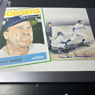 Duke Snider Signed 8x10 | eBay