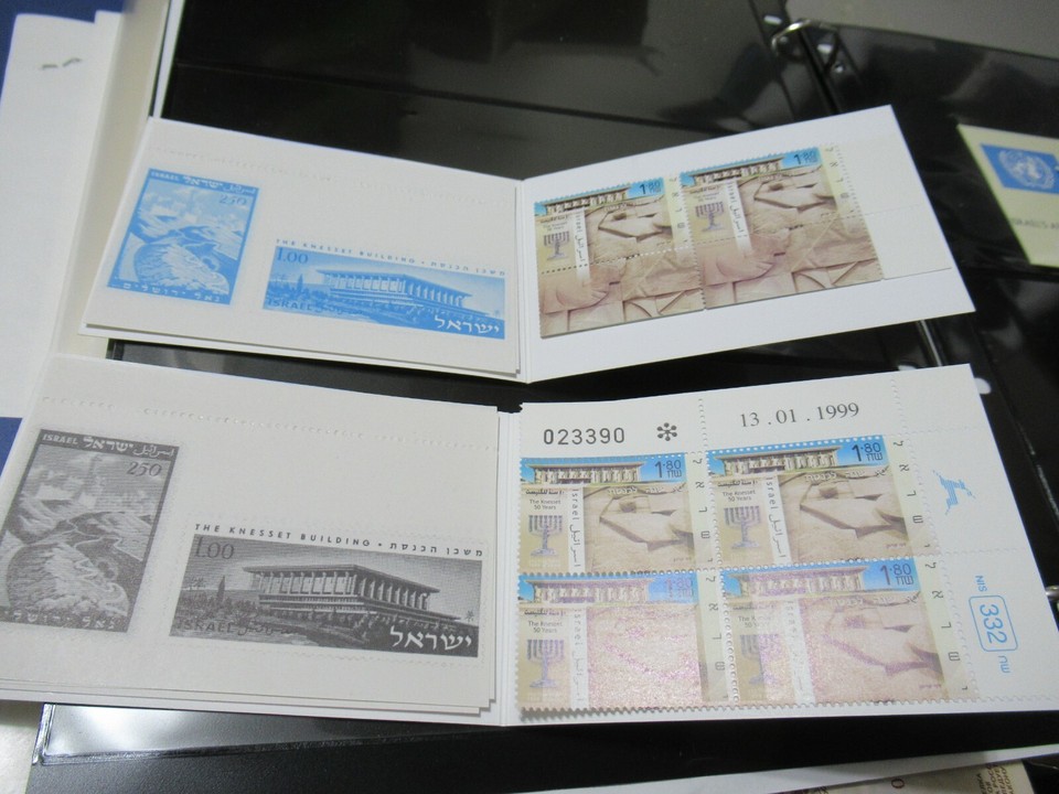 Rare Set: 2 Israel Stamps Booklets, The Knesset 50 Years, 125 Limited ...