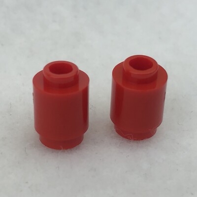 LEGO 3062b Red Brick, Round 1 x 1 Open Stud (x2) | eBay