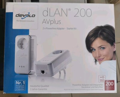 Devolo dLAN 200 AVplus Powerline Adapter Internet Steckdose LAN ...