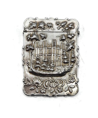 Leonard & Wilson Philadelphia Coin Silver Castle Card Case 1847-1851 | eBay