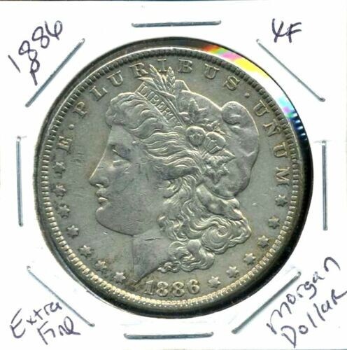 1886 P XF Morgan Dollar 100 Cent EXTRA FINE 90% NICE U.S Silver US$1 ...