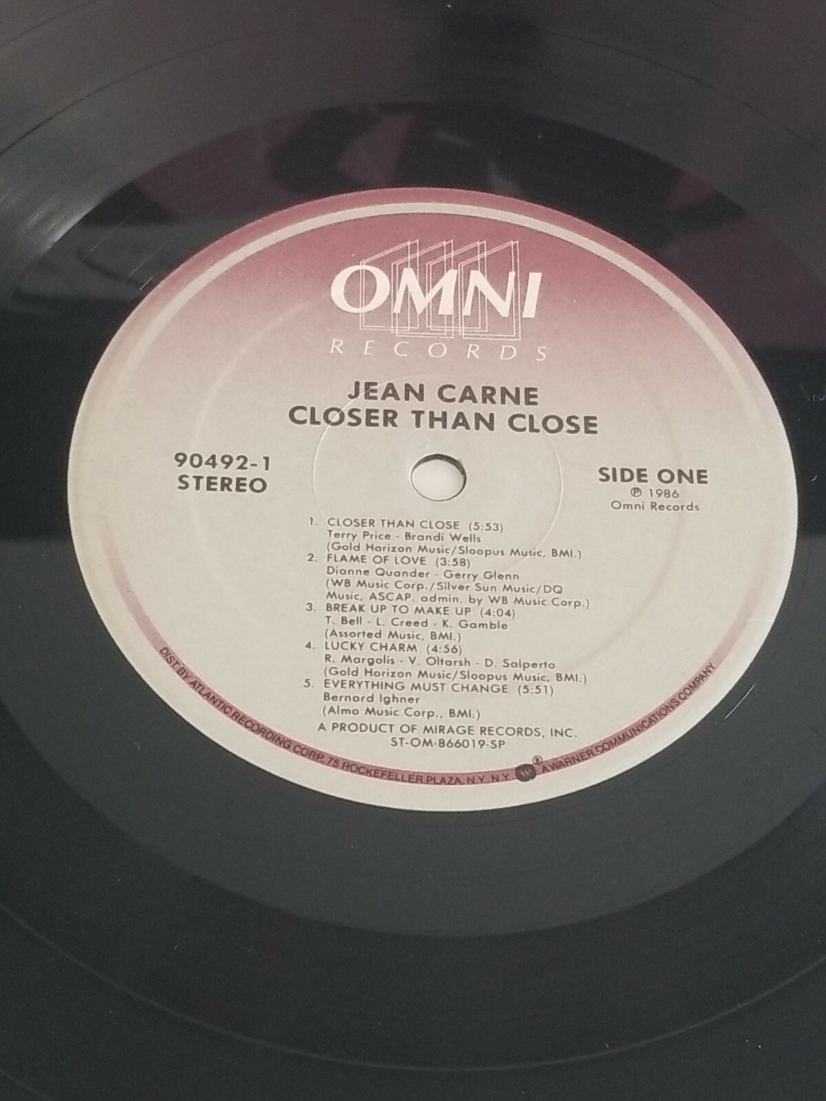 JEAN CARNE - CLOSER THAN CLOSE - VINYL LP ALBUM RECORD ORIGINAL NR.MINT ...