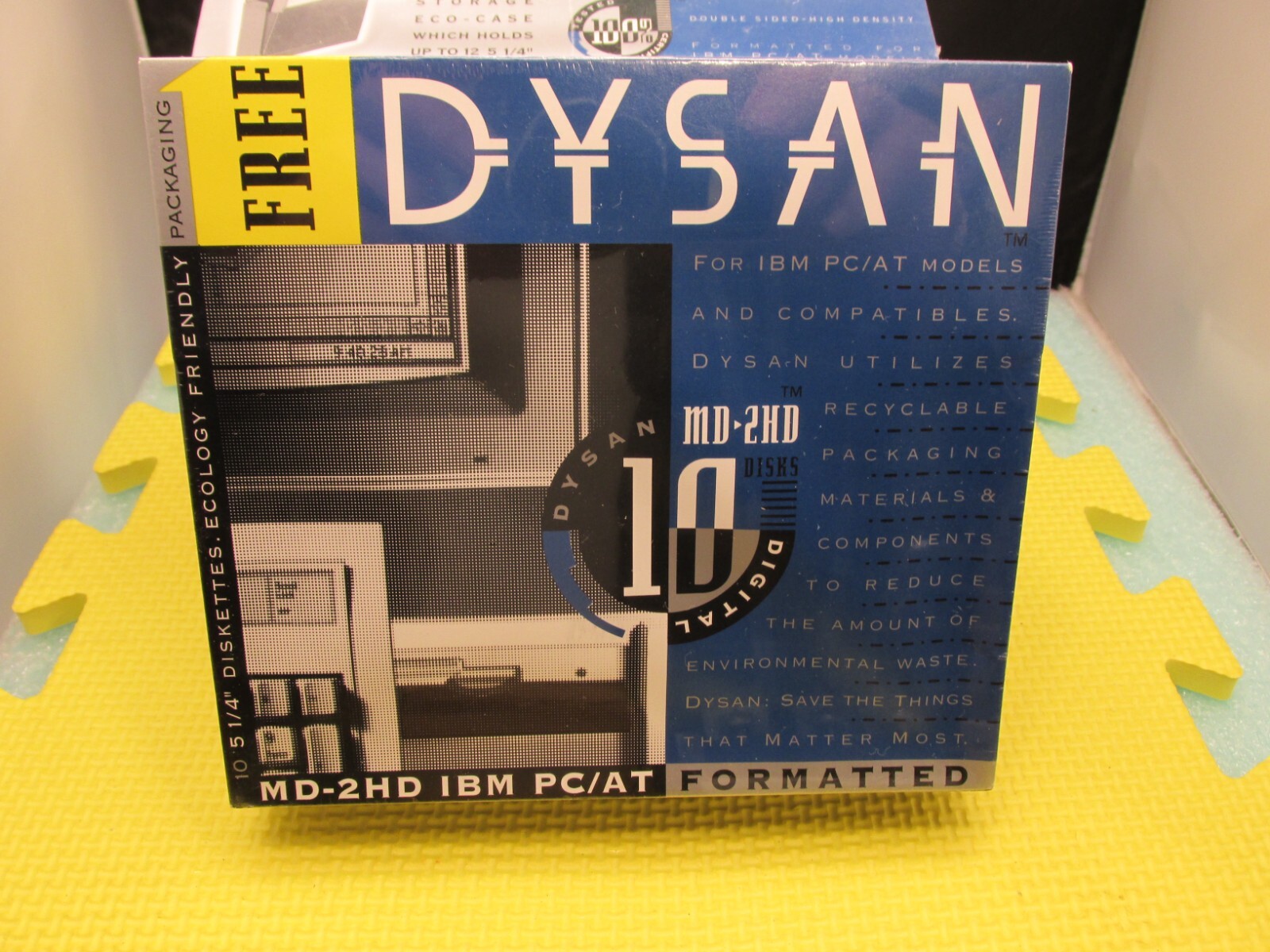 Dysan 5.25" Diskettes DS HD Floppy Disks 10 Pack with Storage Case for ...