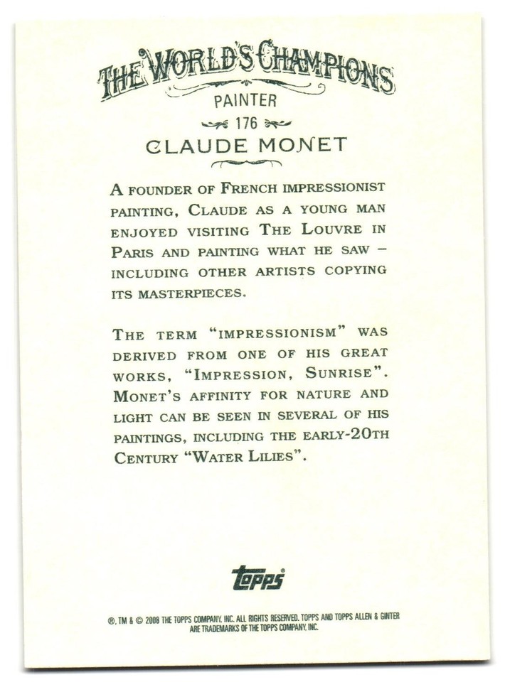 Claude Money 2008 Topps Allen & Ginter The World Champions Card # 178 ...