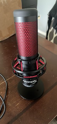 HyperX QuadCast Red LED USB Cardioid Microphone - Black 196188049471| eBay