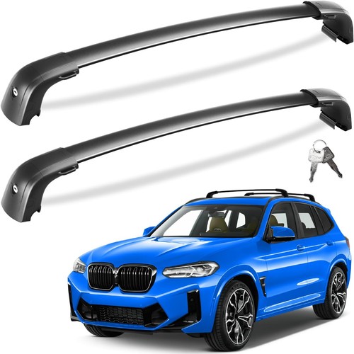 Roof Rack Cross Bars for BMW X3 G01 2018-2025, 220lbs, Aluminum, Black ...