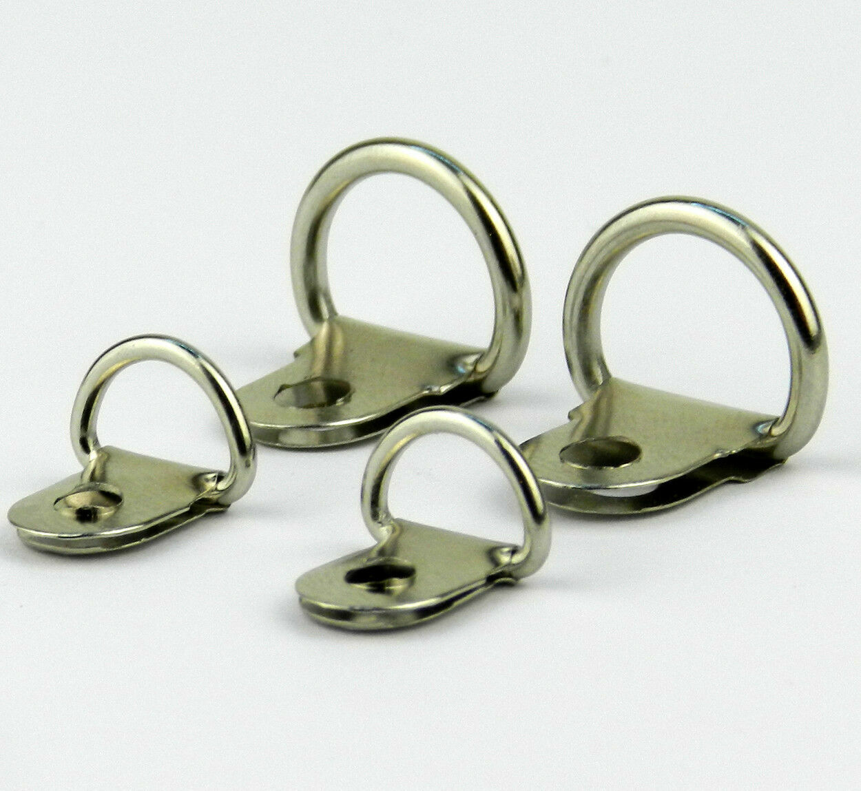 10 pcs Small Chrome Picture Mirror Frame D-Ring Hanger Hanging Hanger ...
