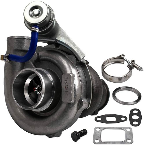 for HYBRID T3 T4 T03 T04 Turbo T3 Oil cooled V-band Turbocharger for 4 ...