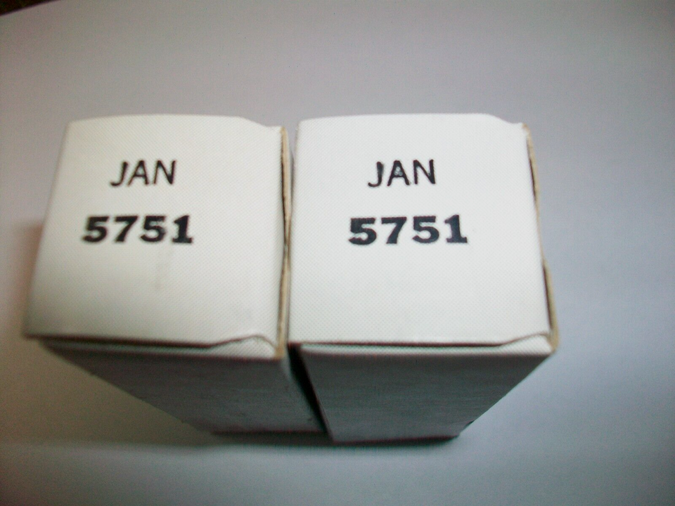 NOS MATCHED PAIR GE JAN 5751 / 12AX7 TUBES | eBay