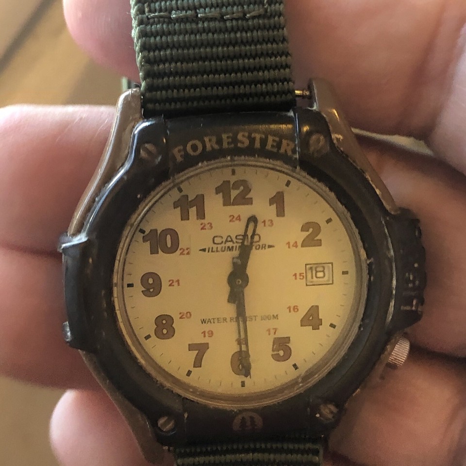 Vintage Casio Forester Quartz Watch FT-500W Men Illuminator Date | eBay