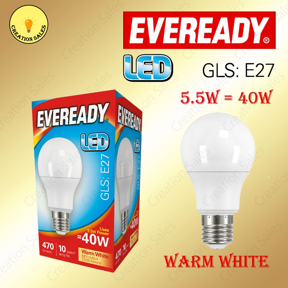 1-10 Pack LED GLS Bulb 40w 60w 100w B22 BC Bayonet E27 Light Cool Warm ...