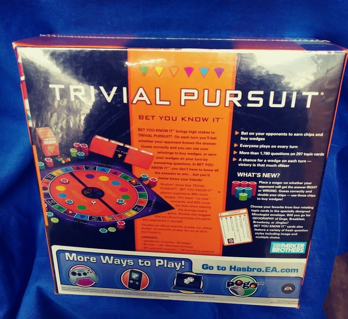 Trivial Pursuit Bet You Know It Hasbro 2009 16+ Inner Genius 2+ Players ...